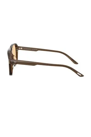Oliver Spencer X Khaite Square Sunglasses In Brown
