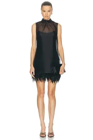 Staud Albee Silk Mini Dress