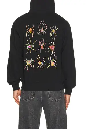 PLEASURES Spiders Fitted Zip Hoodie