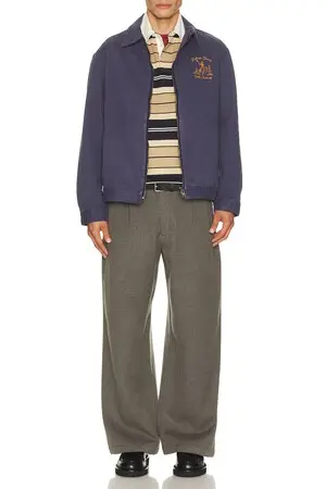 PALMES Western Zip Jacket In Blue