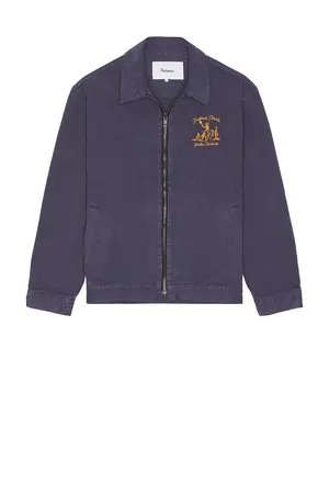 PALMES Western Zip Jacket In Blue