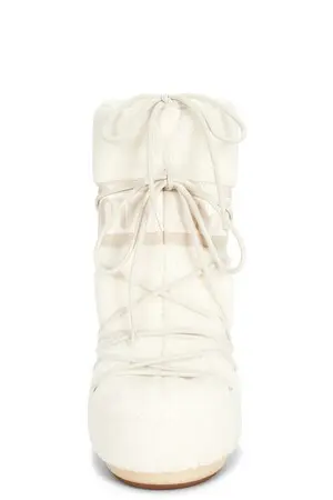 Moon Boot Icon Fleece Boot In Beige