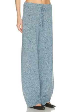 HELSA Paxton Fleck Knit Pant In Blue