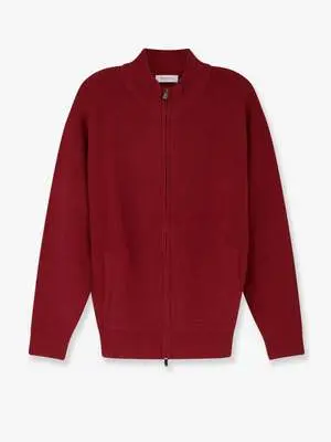 BRAMANI CASHMERE Cashmere Zipup Cardigan - Red