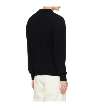 LISA YANG Rufus Knitted Polo Top