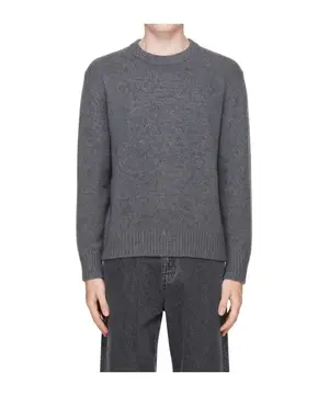 LISA YANG Kristian Crew-neck Knit Sweater - Gray