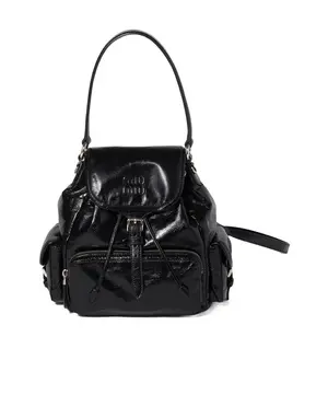 Miu Miu Shiny Leather Backpack