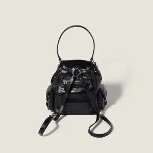 Miu Miu Shiny Leather Backpack