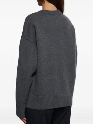 AMI Paris De Coeur Wool Crewneck Sweater