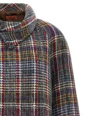 Missoni Raglan Over Coat - Multicolor