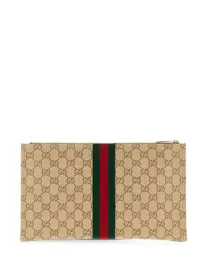 Gucci Web Detail Large Pouch