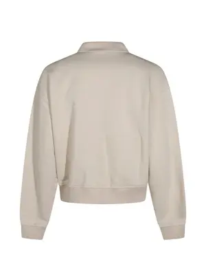 DAILY PAPER Embroidered Logo Polo-collar Sweatshirt