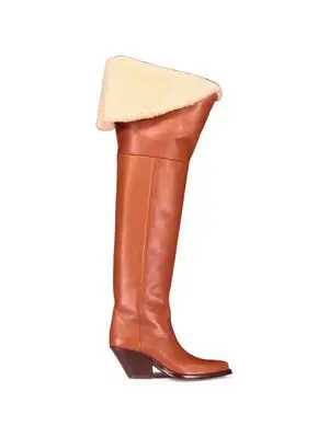 Chloé Azelan Leather Boots