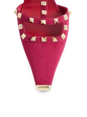 Valentino Garavani Rockstud Suede Leather Pumps