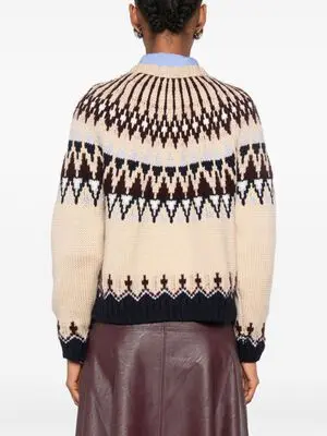 FORTE_FORTE Wool Crewneck Sweater - Multicolor