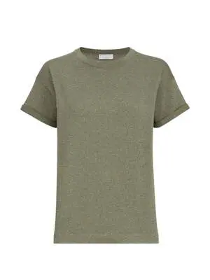 Brunello Cucinelli Cashmere Blend T-shirt - Multicolor