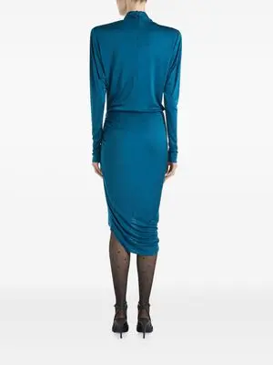 Balmain Draped Midi Dress - Multicolor