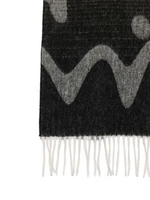 Paul Smith Logo Wool Scarf