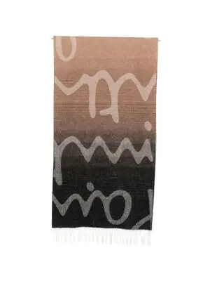 Paul Smith Logo Wool Scarf - Multicolor