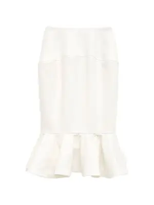 Jacquemus Peplum Midi Skirt - Multicolor