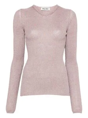 Miu Miu Crewneck Sweater - Multicolor