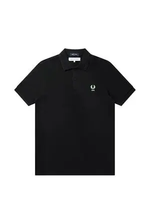 Comme Des Garçons X Fred Perry Logo-embroidered Polo Shirt - Black