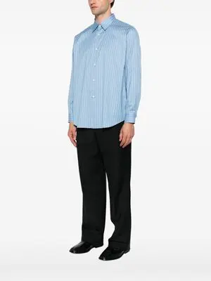 Auralee Cotton And Silk Striped Shirt - Multicolor