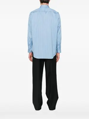 Auralee Cotton And Silk Striped Shirt - Multicolor