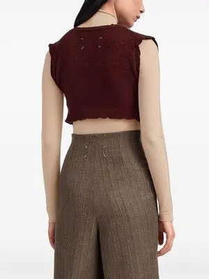 MAISON MARGIELA Cotton Cropped Top