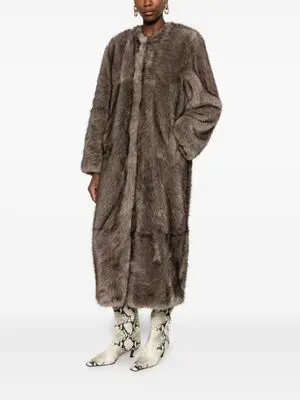 STAND STUDIO Hilma Faux Fur Long Coat
