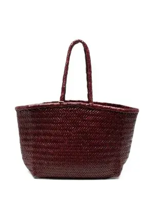 Dragon Diffusion Dragon Diffusion Women Bamboo Triple Jump Large Basket Bag Multicolor