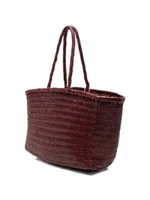 Dragon Diffusion Bamboo Triple Jump Large Basket Bag - Multicolor