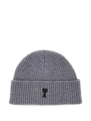 AMI Paris De Coeur Wool Beanie - Multicolor
