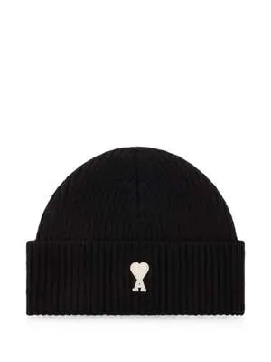AMI Paris De Coeur Wool Beanie - Multicolor