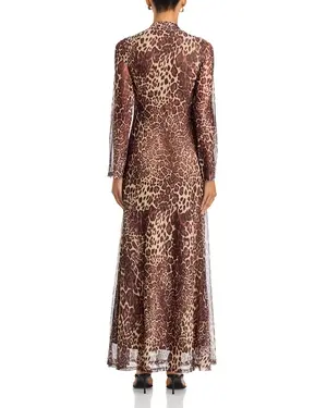 AREA STARS Mock Neck Maxi Dress
