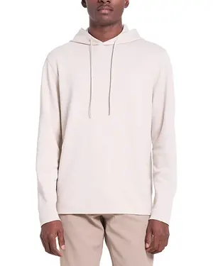 Theory Delroy Jacquard Pullover Hoodie - Silverstone