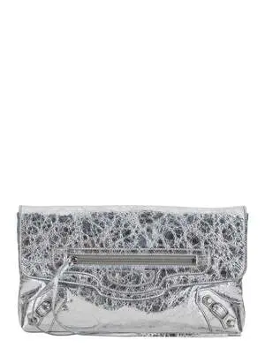 Balenciaga City Clutch In Metallized Lambskin