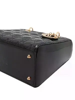 Dior 2000-2026 Medium Patent Cannage Lady Satchel