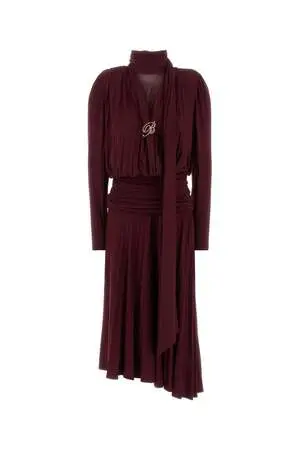 Blumarine Burgundy Jersey Dress - Red