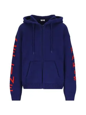 Celine Logo Wool Hoodie - Multicolor