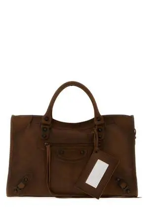 Balenciaga Leather Medium Le City Handbag - Brown