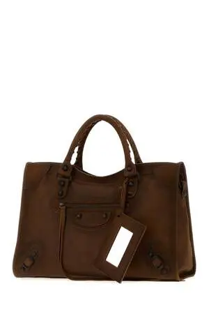 Balenciaga Leather Medium Le City Handbag - Brown