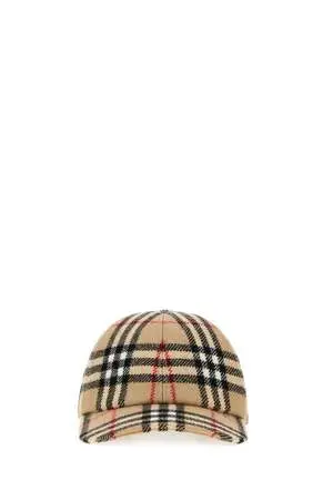 Burberry Embroidered Wool Baseball Cap