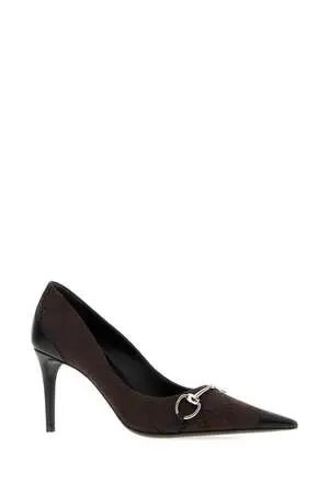 Gucci Gg Fabric Donna Pumps - Brown