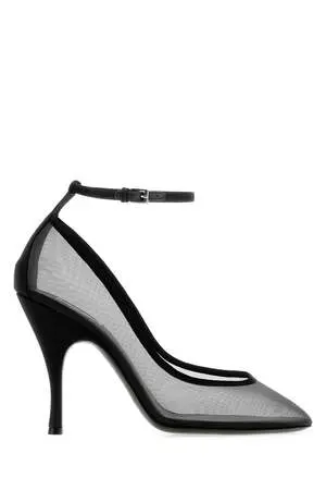 Alaïa Blue Mesh Pumps - Black