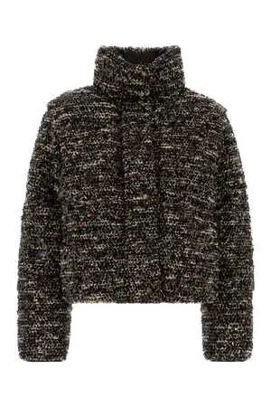 Moncler Boucle And Nylon Poetique Down Jacket - Multicolor