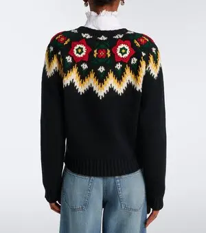 Polo Ralph Lauren Crochet Wool And Cotton Sweater