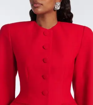 Magda Butrym Virgin Wool Peplum Jacket