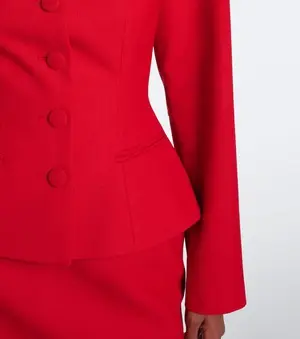 Magda Butrym Virgin Wool Peplum Jacket