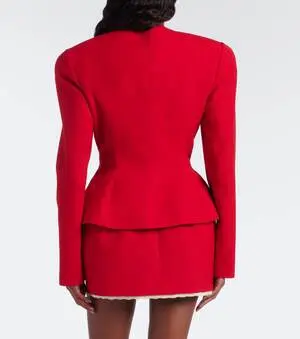 Magda Butrym Virgin Wool Peplum Jacket